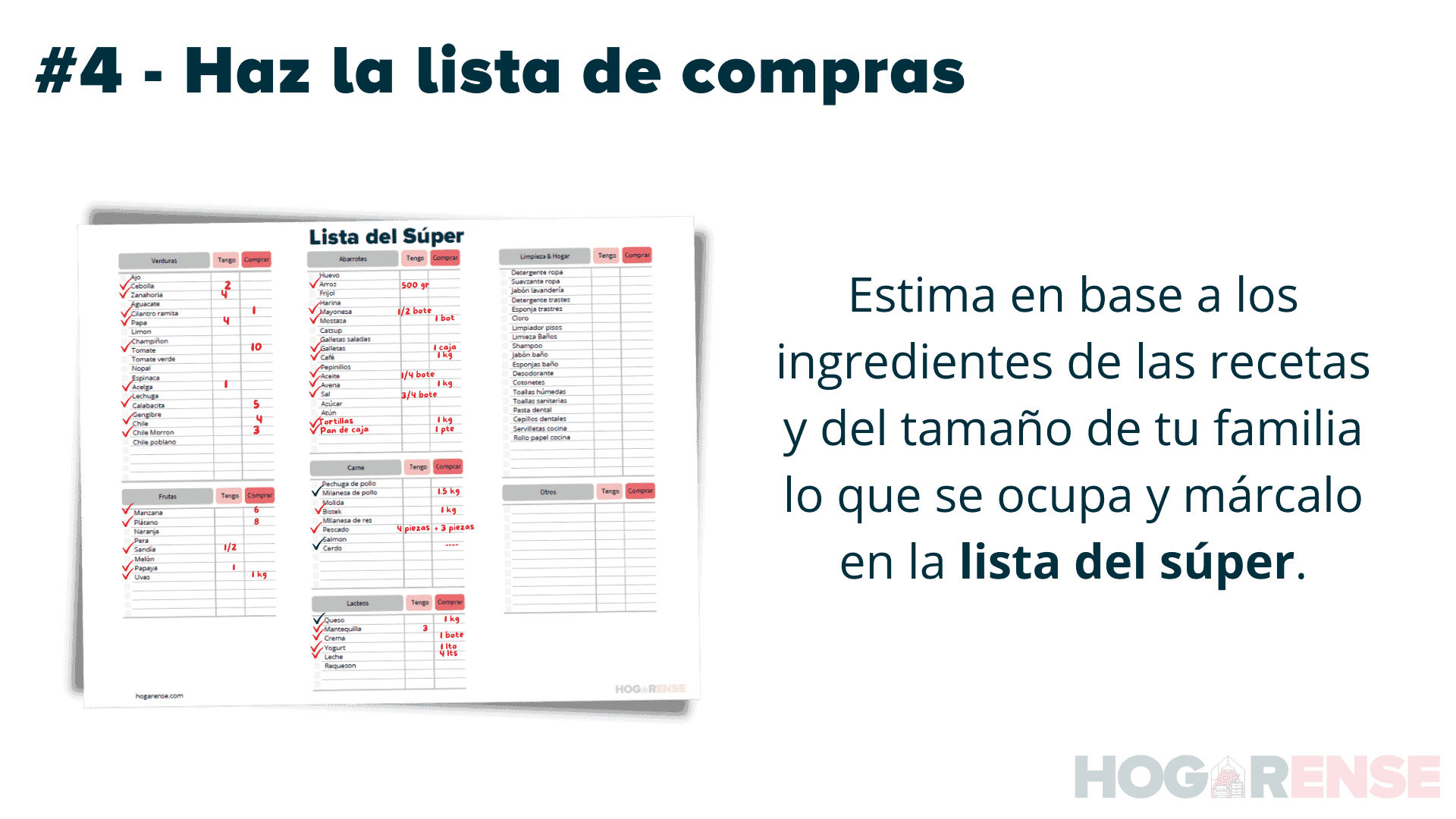 Como Organizar La Comida Para Toda La Semana En 5 Pasos | Hogarense