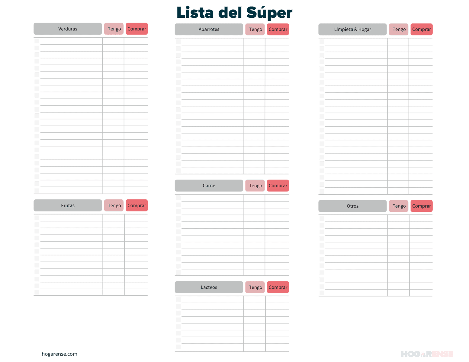 Cómo Ahorrar En Despensa Con 4 Simples Estrategias [Templates Gratis]